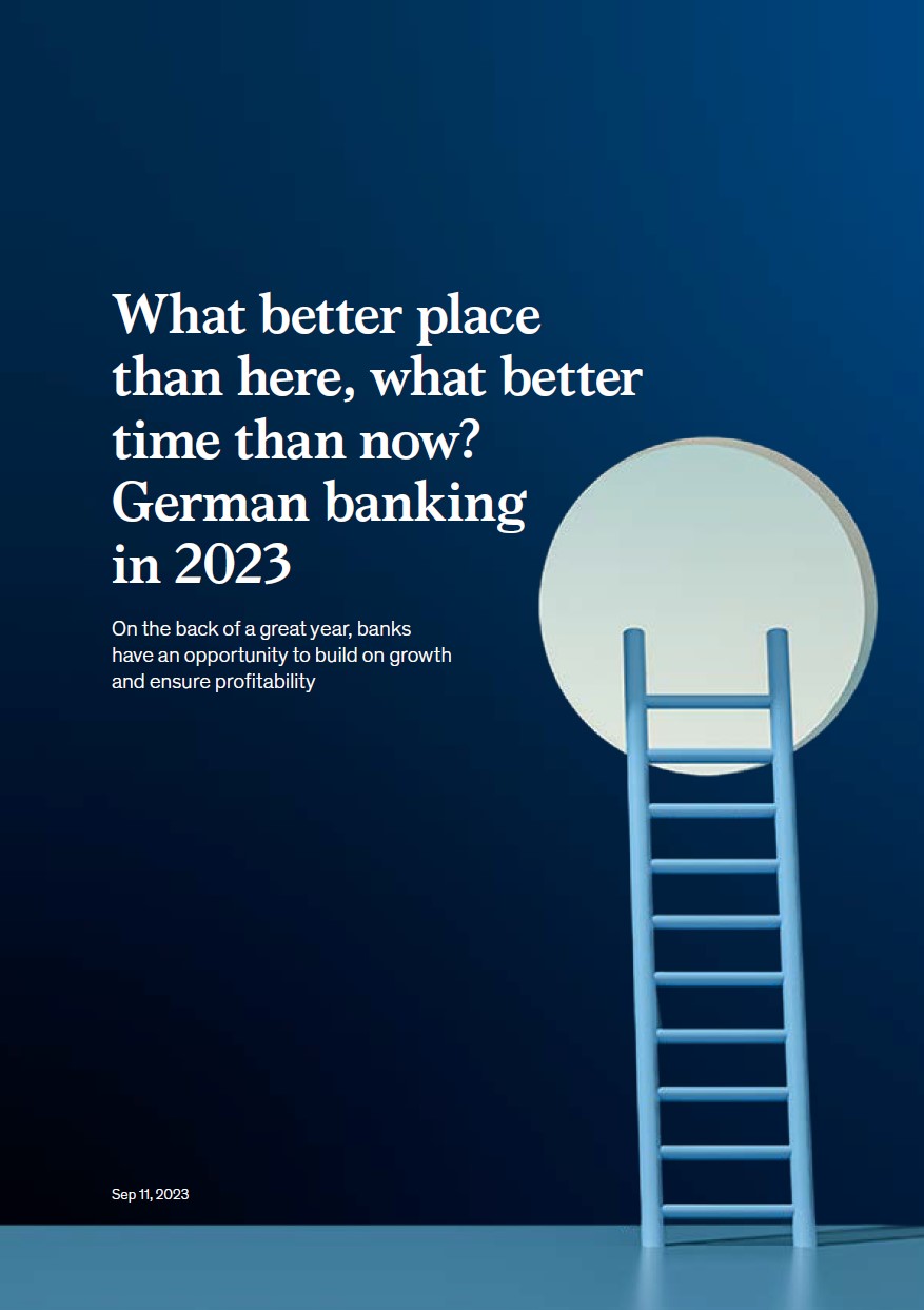 What better place than here, what better time than now? German banking ...